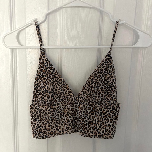 Tops | Zara Cheetah Crop Top | Poshmark